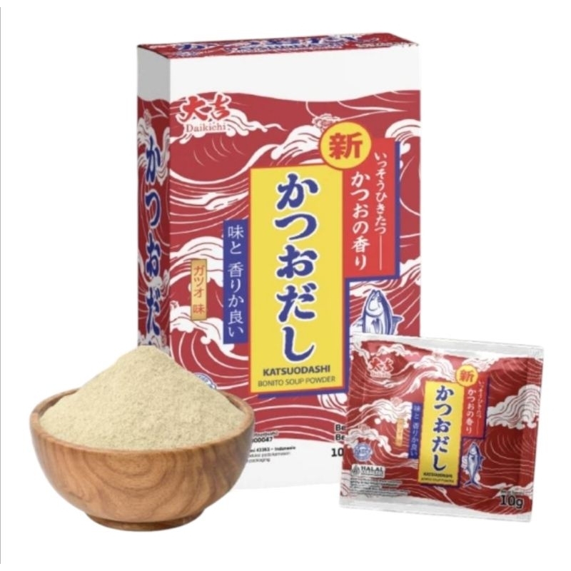 Jual DAIKACHI KATSUOBUSHI BONITO SOUP POWDER 10g | Shopee Indonesia