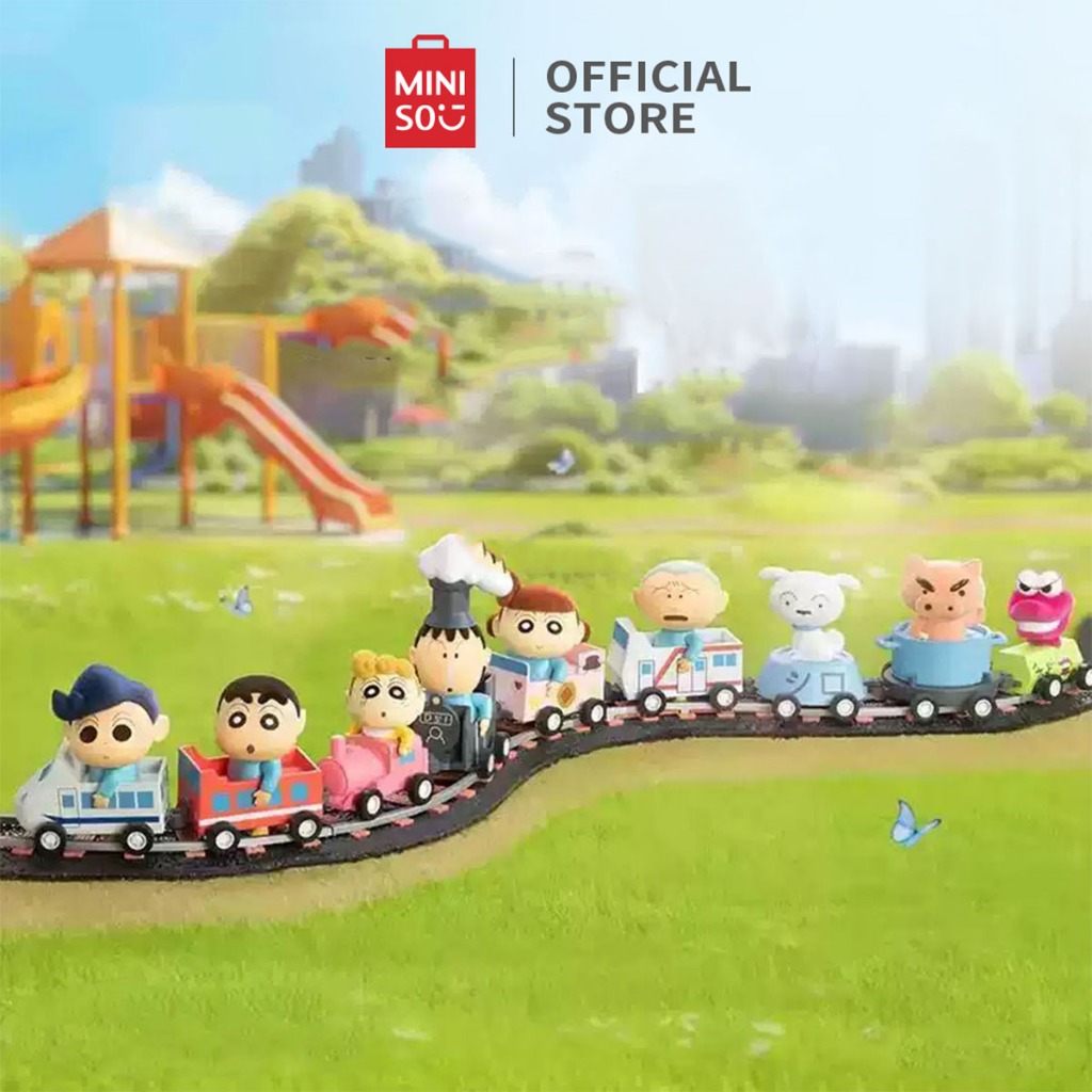 Jual Miniso Kotak Buta Blind Box Crayon Shin-chan Train Squad | Shopee ...