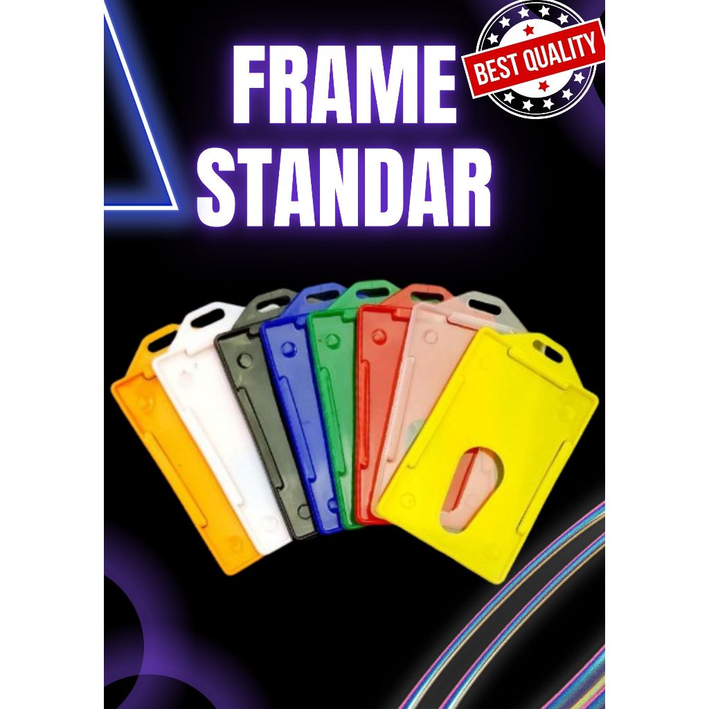 Jual frame casing tempat ID CARD holder plastik mika portrait standar ...