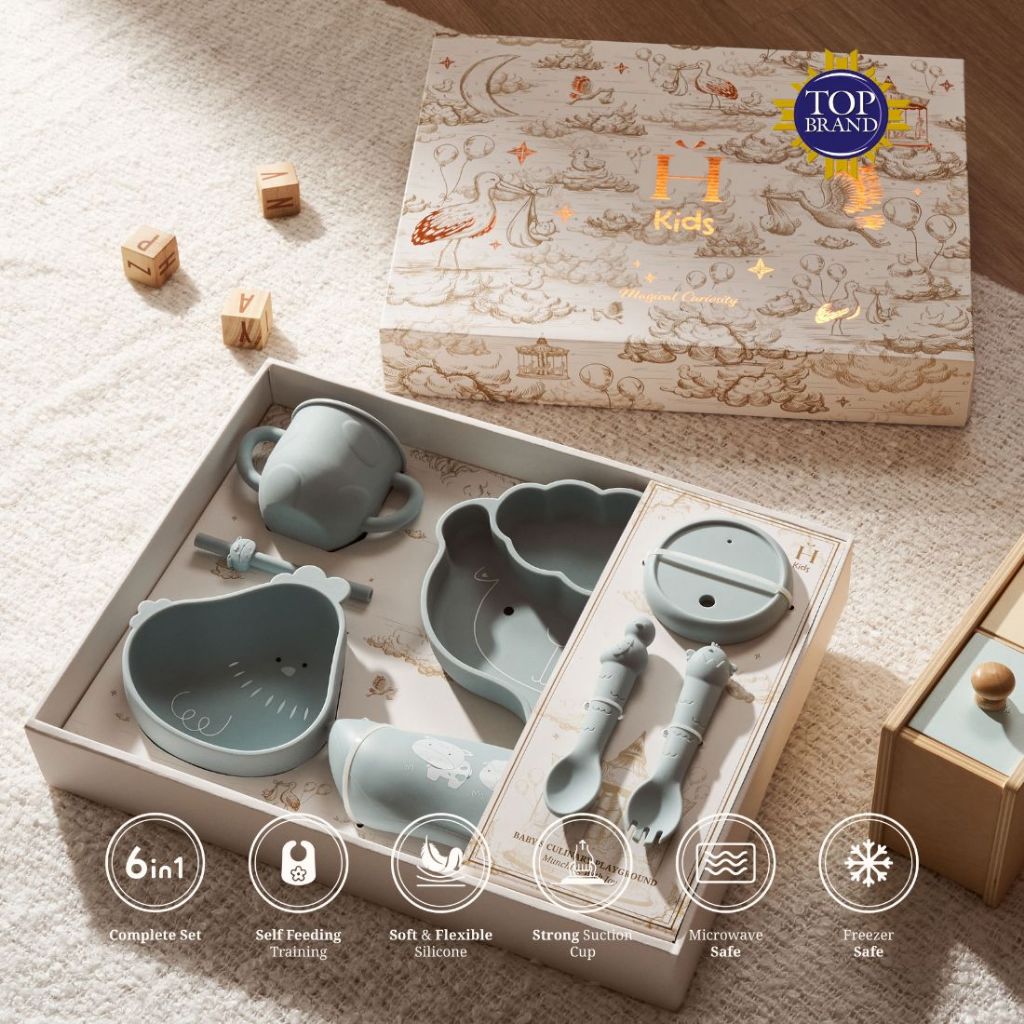 Jual Howel and Co - Farm Bites (Complete Kids Tableware Set) | Shopee ...