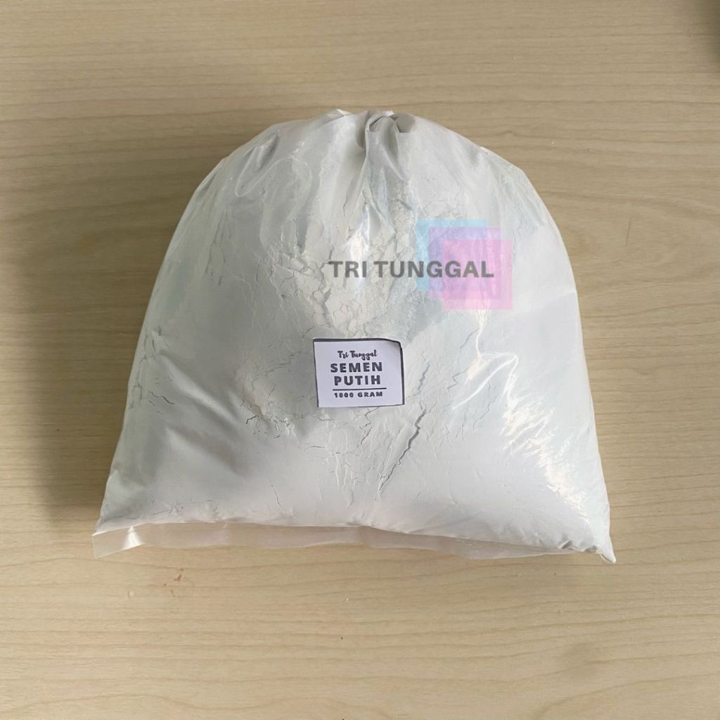 Jual Semen Putih Kemasan 1Kilogram Merk TIGA RODA Repackage Bahan ...