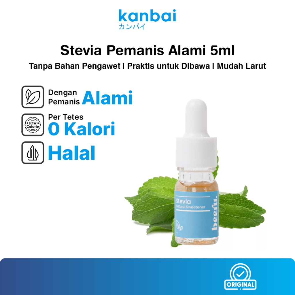 Jual Pemanis Alami Tanpa Kalori Beeru Stevia 5ml Pengganti Gula ...