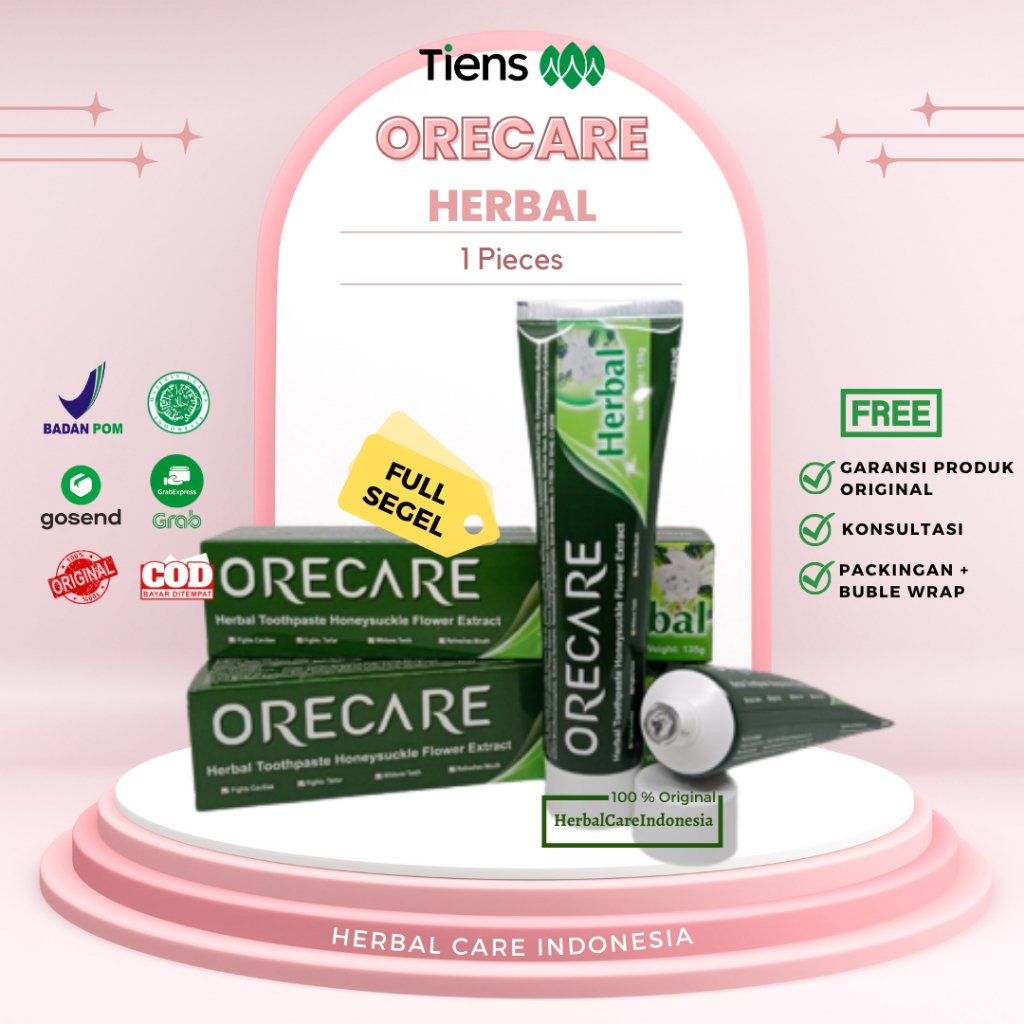 Jual Odol Tiens Tianshi Orecare Herbal Toothpaste Pemutih dan ...