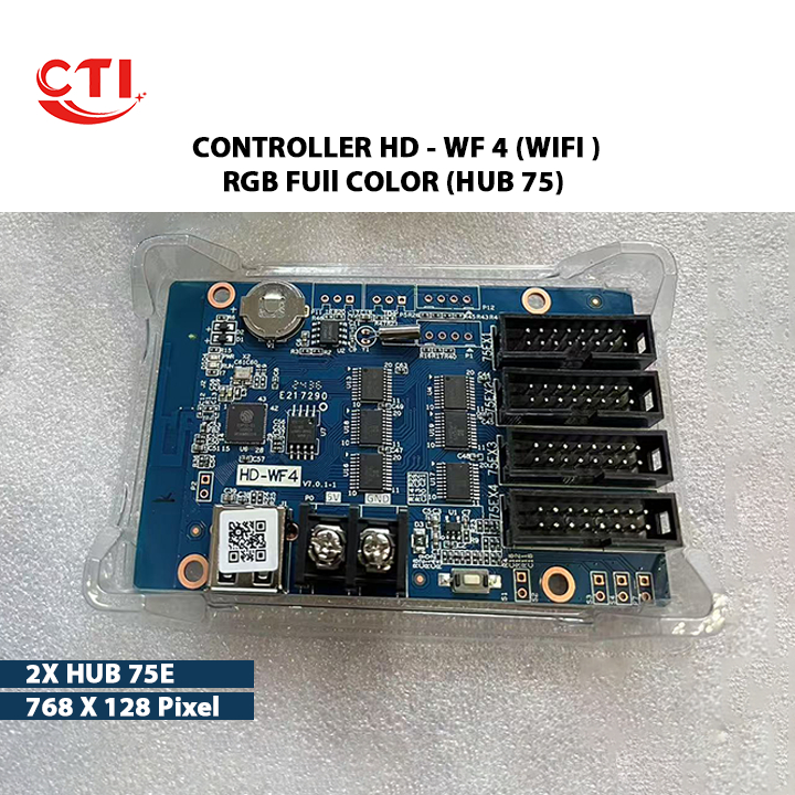 Jual CTI - Controller Huidu HD-WF4 Wifi RGB Full Color Panel Module ...