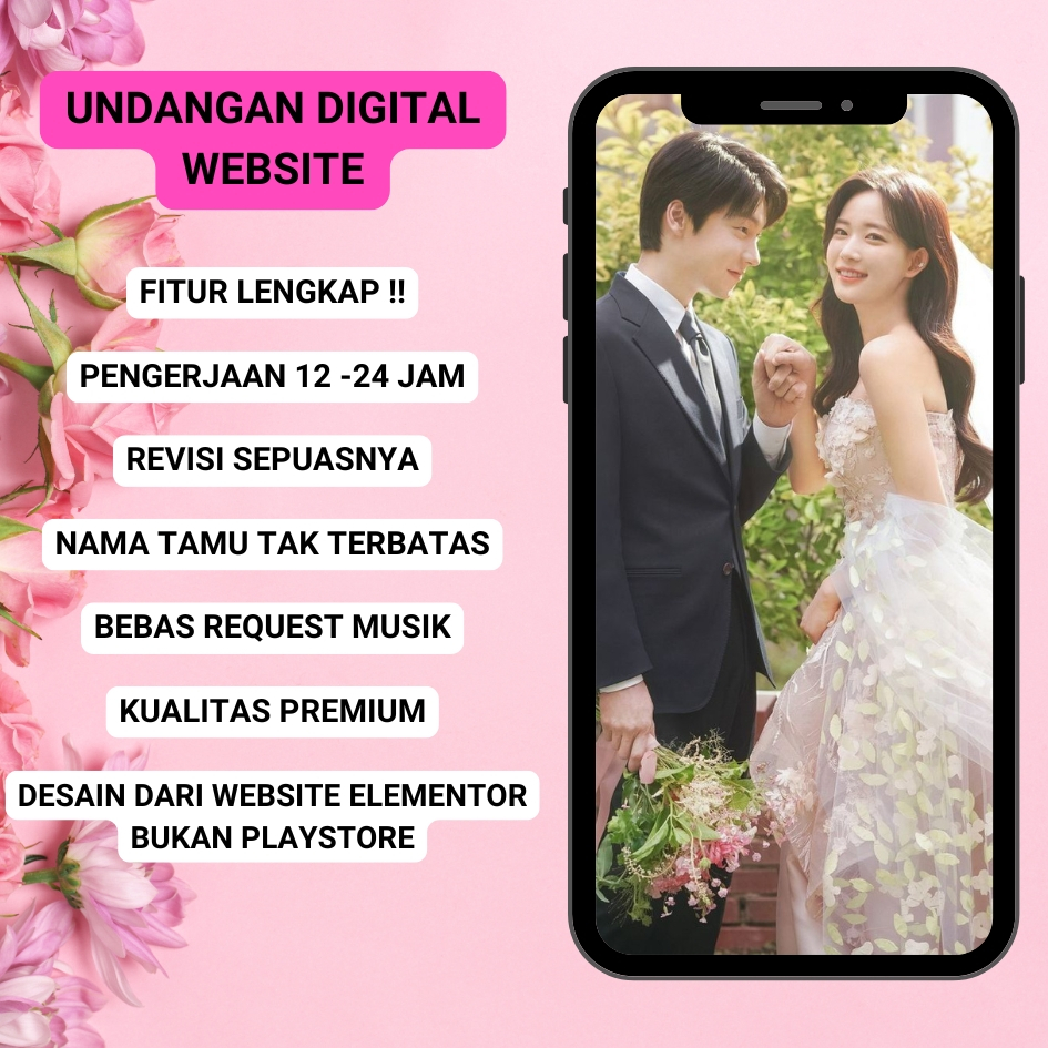 Jual UNDANGAN DIGITAL Original editing WEBSITE Bukan pake Aplikasi ...