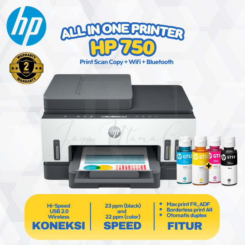 Jual Printer Hp 750 Wifi Bluetooth All In One Printer ADF Dupleks ...