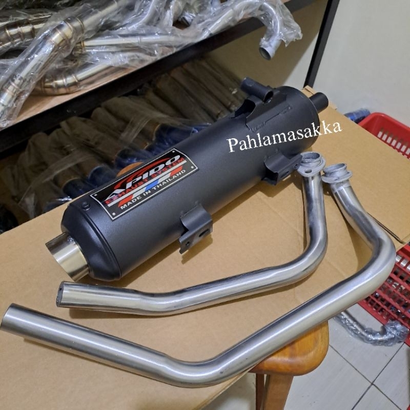 Jual 1set Apido Muffler pipe power pipe click 125i click 125 click 150 ...