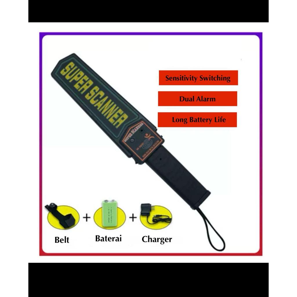 Jual Alat Deteksi Logam Super Scanner Handheld Metal Detector Metal ...