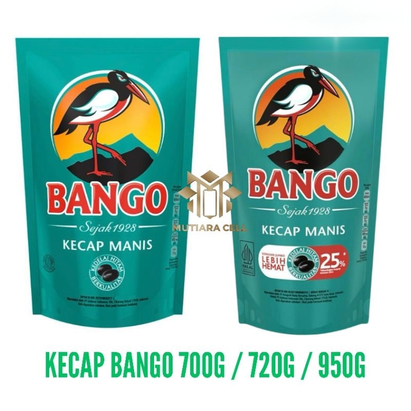 Jual BANGO Kecap Manis Refill 700g & 950g | Shopee Indonesia