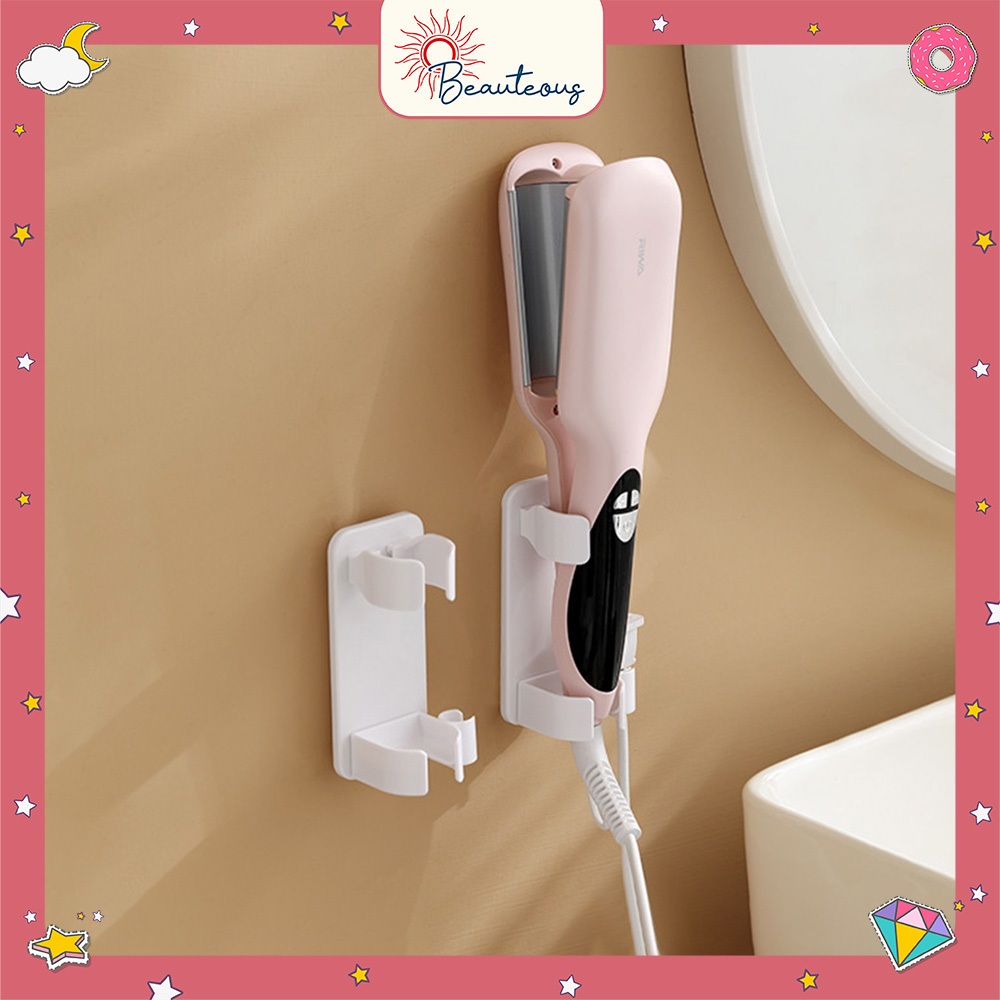 Jual Holder Gantungan Tempat Catokan Hair Dryer Perekat Tempel Dinding Kamar Mandi Serbaguna ...