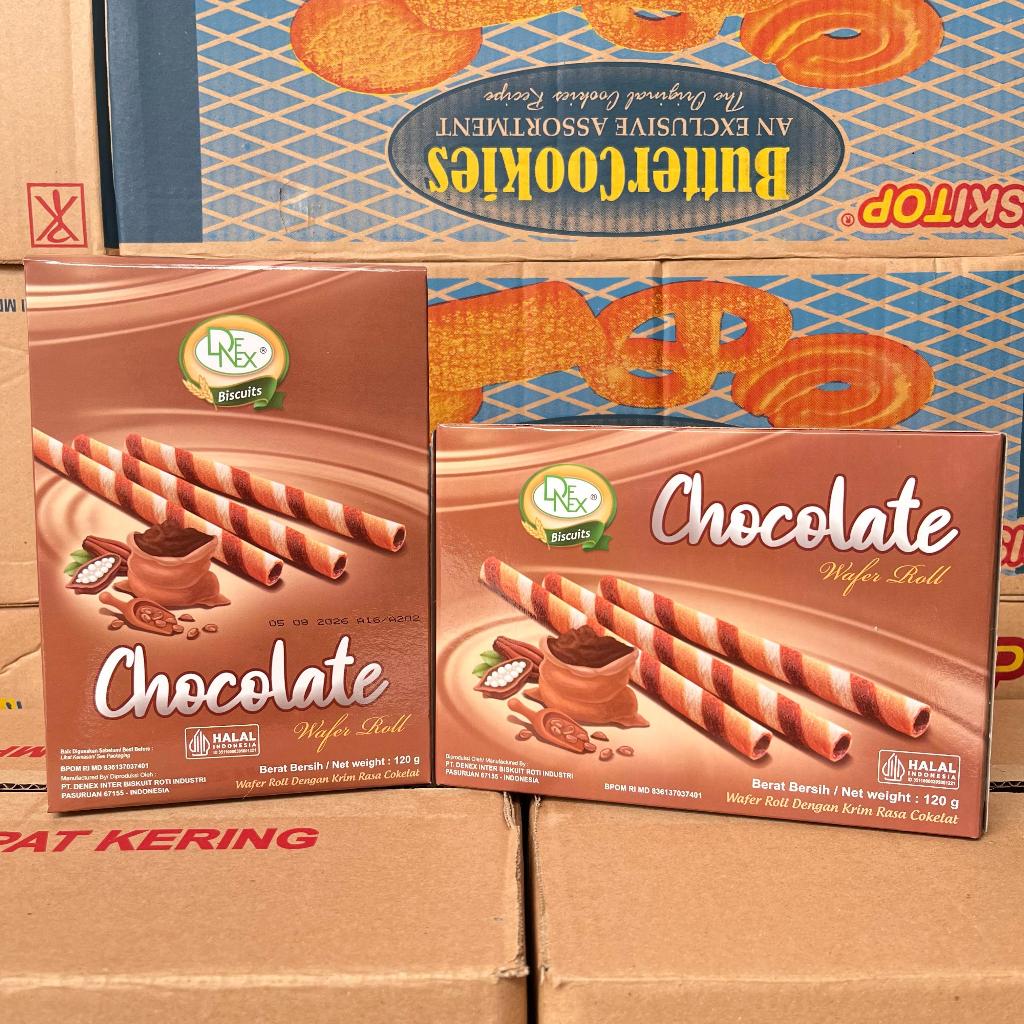 Jual Denex wafer roll kugi 120 gram 1 dus isi 24 pcs | Shopee Indonesia