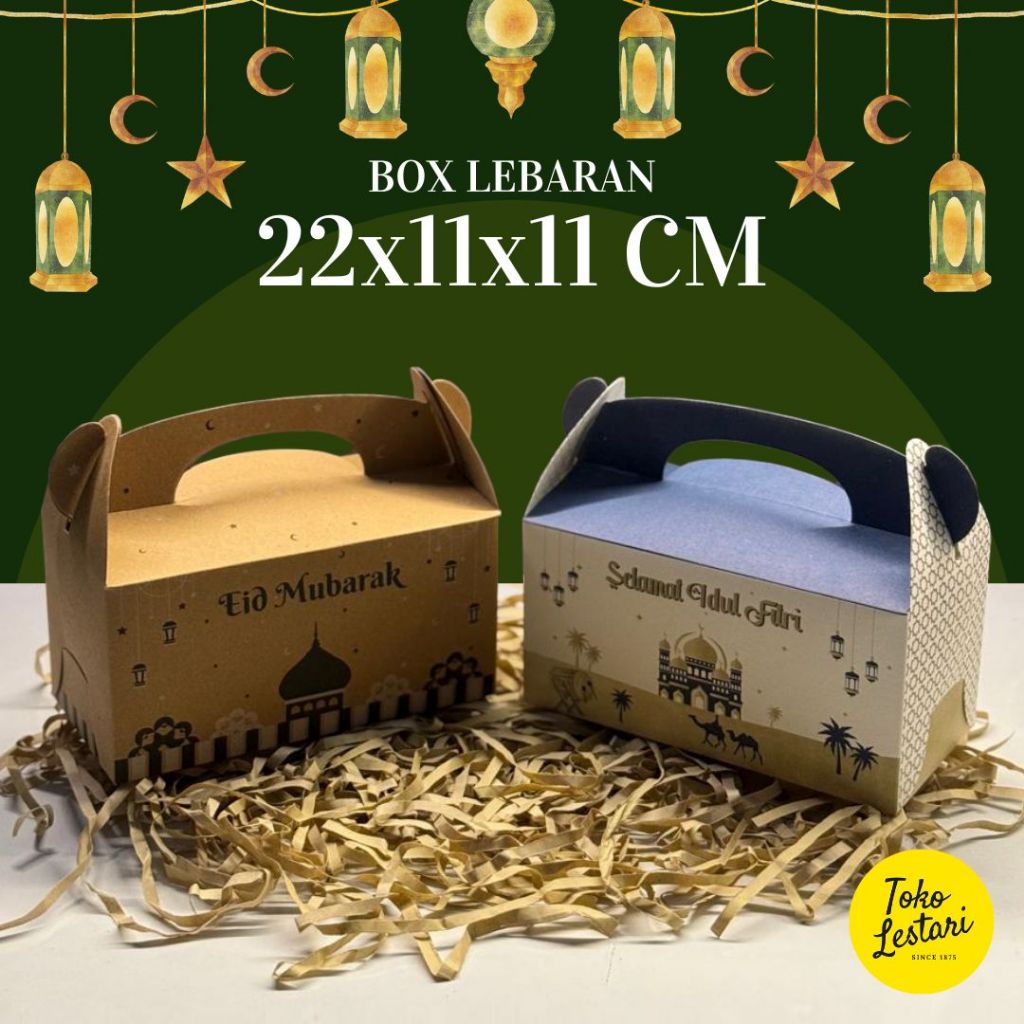Jual Box Lebaran Idul Fitri Kraft Ivory Gable Box / Box Jinjing ...
