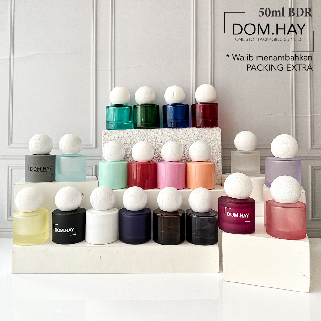 Jual 50ml BDR Bola Kayu Putih Botol Parfum Drat Kaca Parfume Minyak ...
