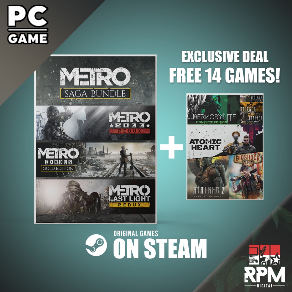 Jual Metro Saga BUNDLE - Metro 2033 Redux - Metro Last Light Redux - Metro Exodus - PC Games ...