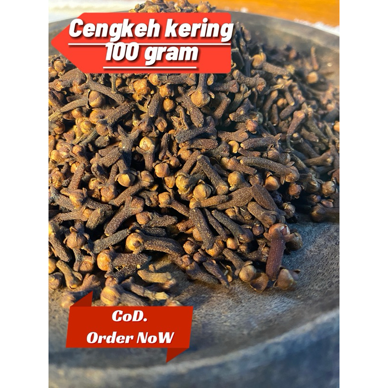 Jual Cengkeh kering utuh 100gr / cloves / rempah | Shopee Indonesia