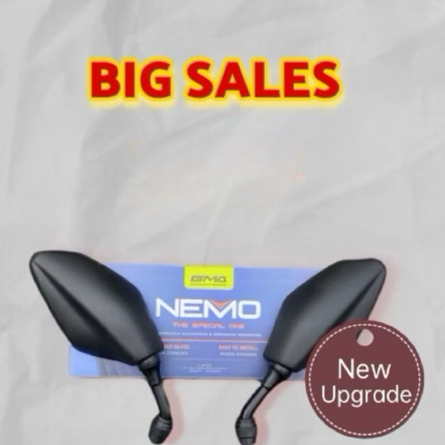 Jual Spion Bubut 3 Jari Original Xmax Nemo Spion Bubut Tangkai Pendek Universal Semua Motor ...