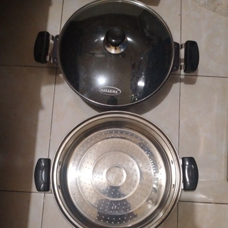 Jual Hakasima Wok Steamer set | Shopee Indonesia