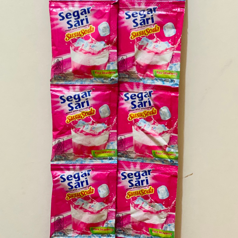 Jual SEGAR SARI SUSU SODA RENCENG SACHET ISI 10 SEGAR SARI SUSU SODA ...