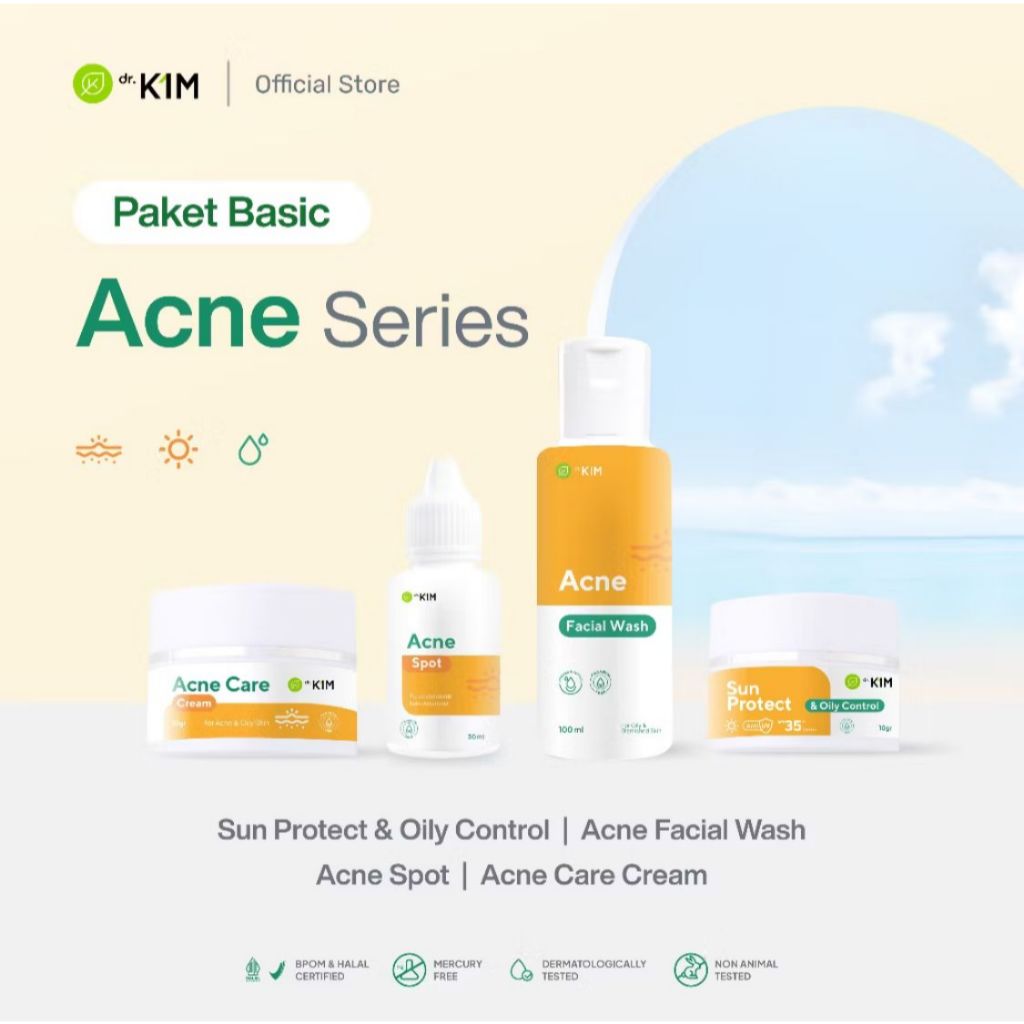 Jual Paket Basic Acne by dr KIM | Shopee Indonesia