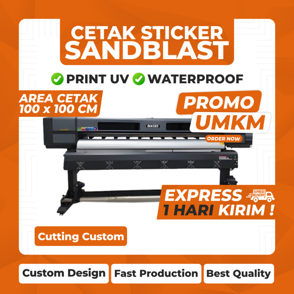 Jual CETAK STIKER CUSTOM METERAN SUNBLAST | Shopee Indonesia
