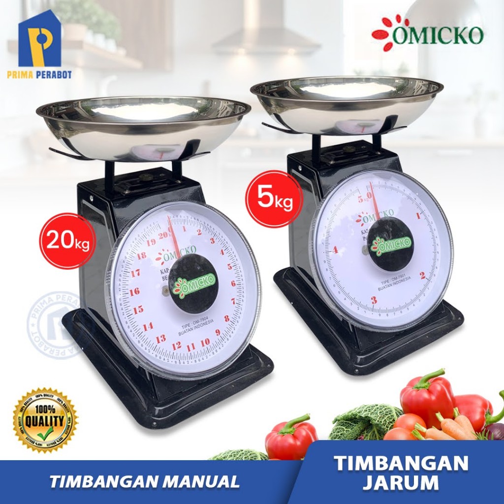 Jual Timbangan Duduk Besi Timbangan Analog Jarum Timbangan Buah Sayur 5kg 20kg Omicko | Shopee ...