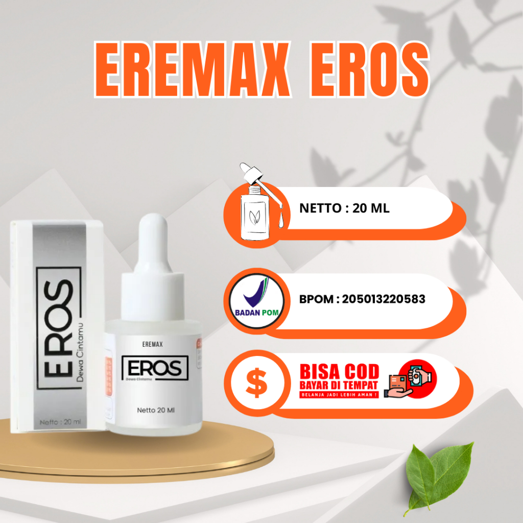 Jual Serum Tetes Eremax Eros Pria Perkasa Original | Netto 20ml ...