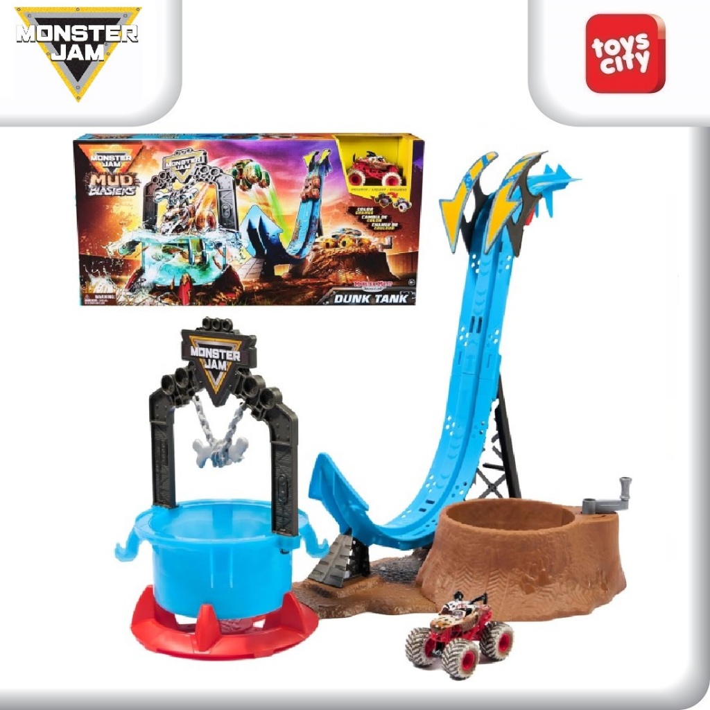 Jual Monster Jam Mud Blasters, Monster Mutt Dalmatian Dunk Tank Playset ...