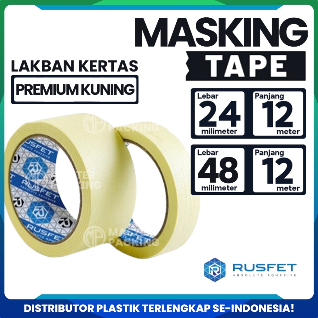Jual Lakban Kertas Kuning / Masking Tape Isolasi Kertas / Selotip ...
