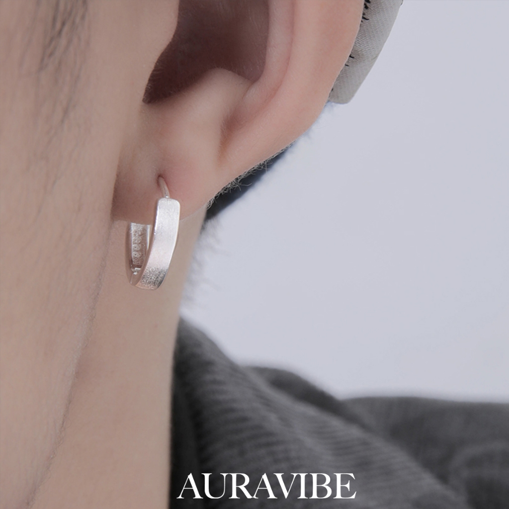 Jual AURAVIBE Anting tembaga Anting melingkar polos buram kepribadian ...