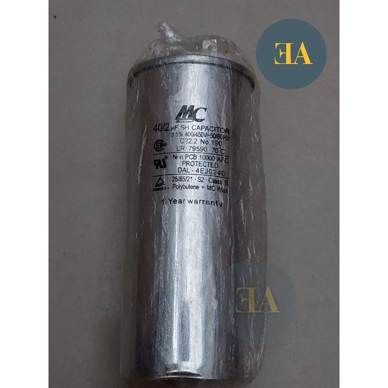 Jual Capasitor MC 40 Uf / Kapasitor Ac MC 40 / Kapasitor MC 40 + 2 / Capasitor MC 40 + 2 ...