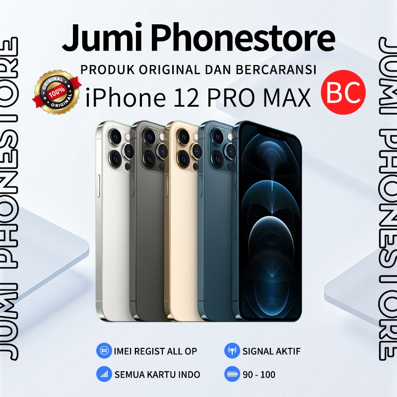 Jual BC iPhone Second 12 Pro Max /128GB 256GB 512GB Second Fullset Mulus 100% Original | Shopee ...