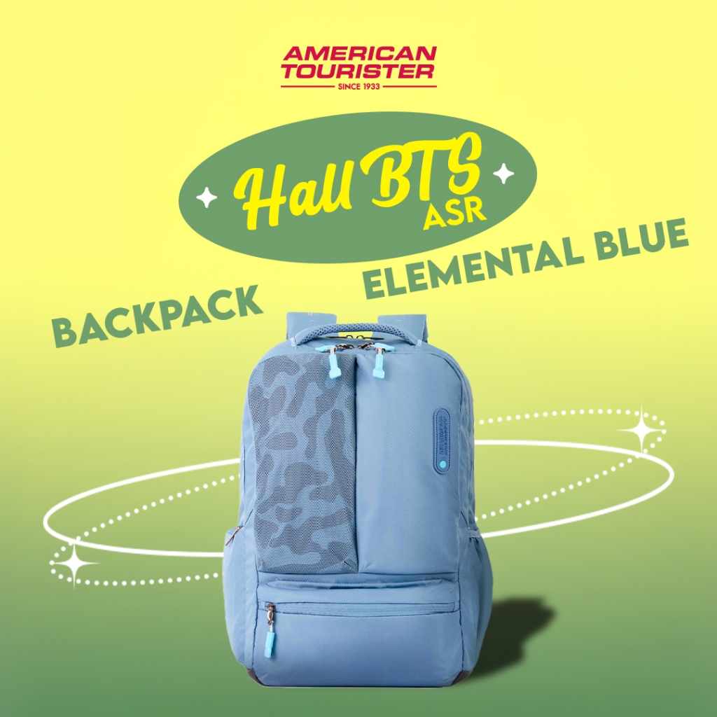 Jual American Tourister Hall BTS Backpack 02 Asr - Elemental Blue ...