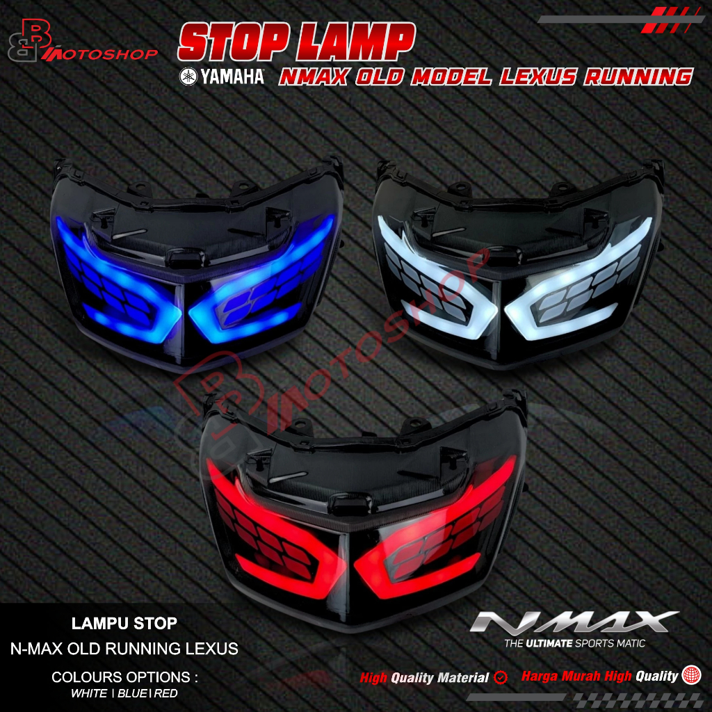 Jual Lampu Stop Lamp Model Lexus Yamaha Nmax 155 Old Running PNP Stoplamp Belakang | Shopee ...
