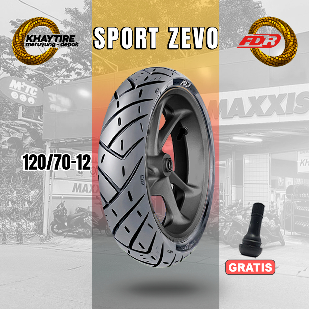 Jual Ban Motor VESPA MATIC FDR SPORT ZEVO ULTIMATE 120/70 Ring 12 ...