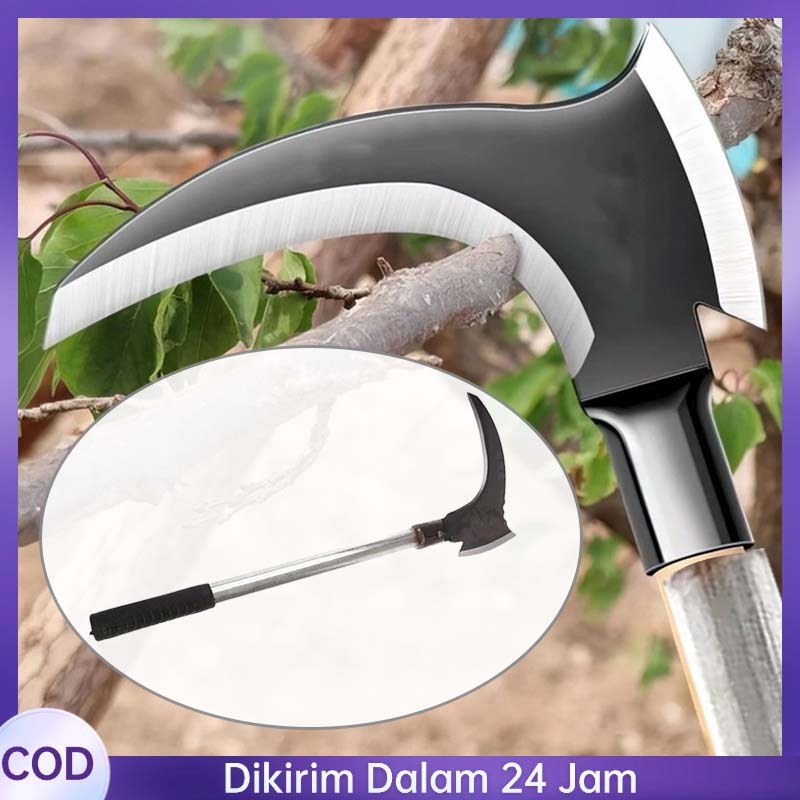 Jual Sabit Potong Rumput 40cm Sabit Rumput Baja Asli Pemangkas Sabit ...