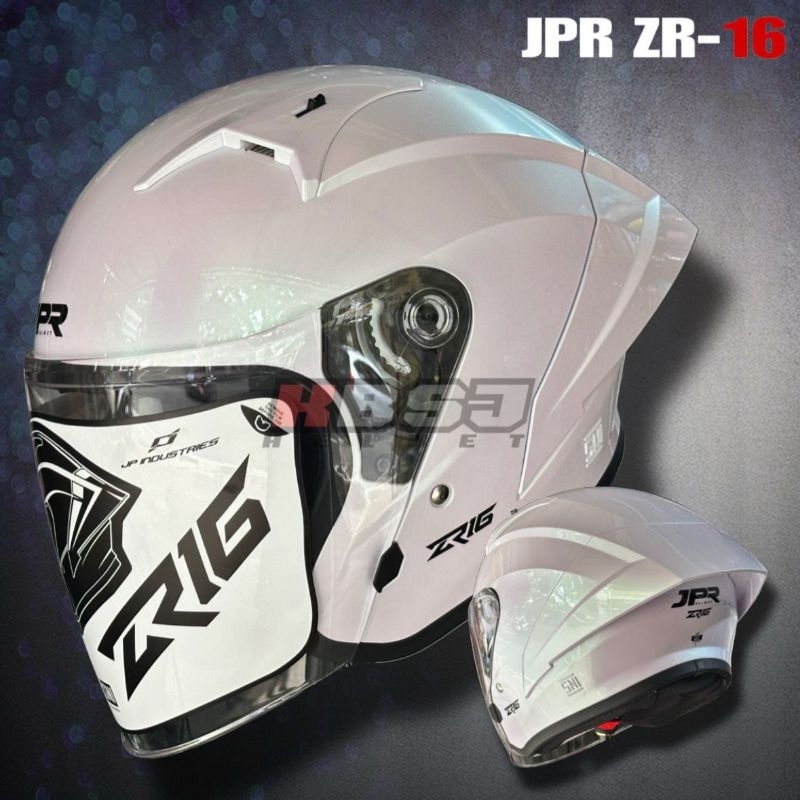 Jual HELM HALF FACE JPR.ZR-16 TERBARU UDAH SLOT INTERCOM | Shopee Indonesia