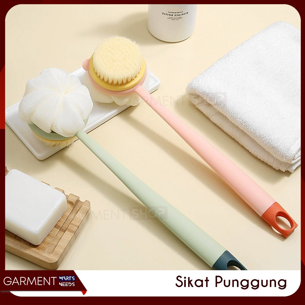 Jual Sikat Mandi 2 Sisi Gagang Panjang Penggosok Badan Daki Punggung ...