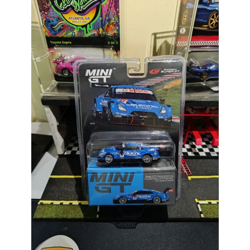 Jual Mini GT Nissan GT-R Nismo GT500 Calsonic | Shopee Indonesia