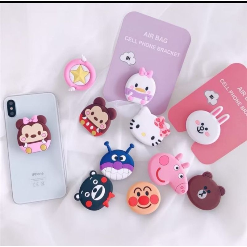 Jual Pop Socket HP 3D Karakter Cartoon/Griptok 3D HP | Shopee Indonesia
