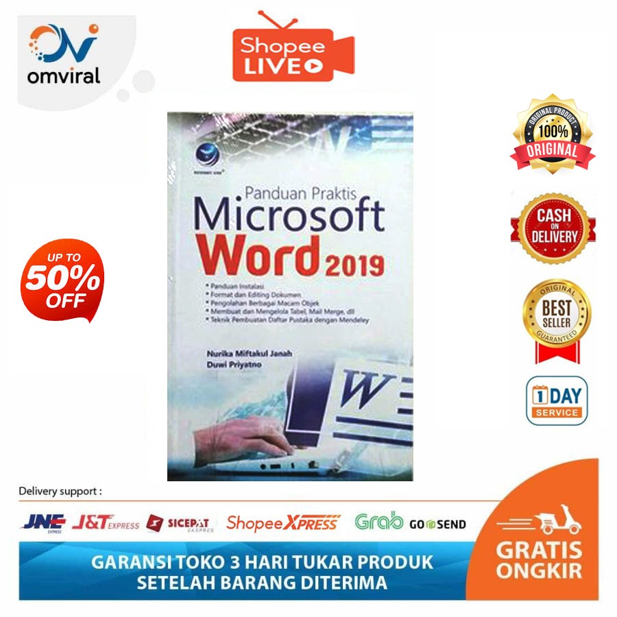 Jual OV30P - Buku Microsoft Office Panduan Praktis Microsoft Word 2019 Nurika Miftakul Janah dan ...