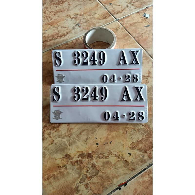 Jual Plat Nomor Sepeda 2 Lapis baut tanam Super Tebal / PPMKPTS ...