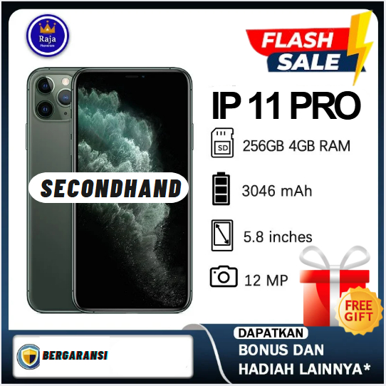 Jual i Phonee 11 PRO 64GB 256GB FULLSET SECOND ORIGINAL MULUS BERGARANSI | Shopee Indonesia