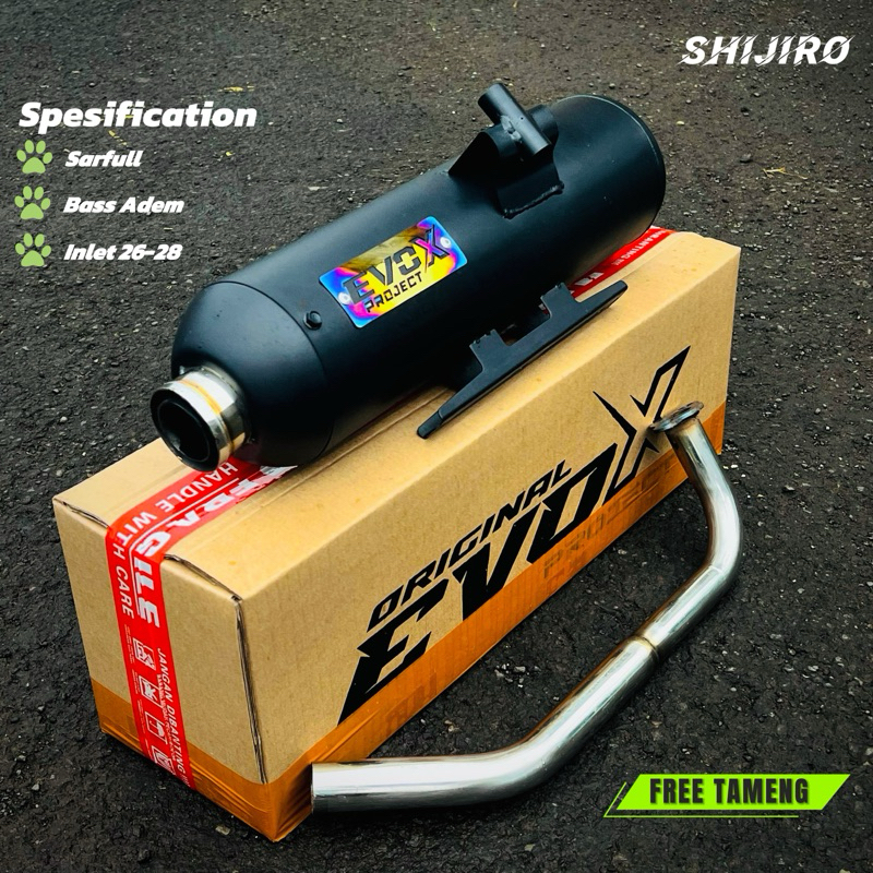 Jual knalpot standar racing moncong shijiro bass Adem Original Evox ...