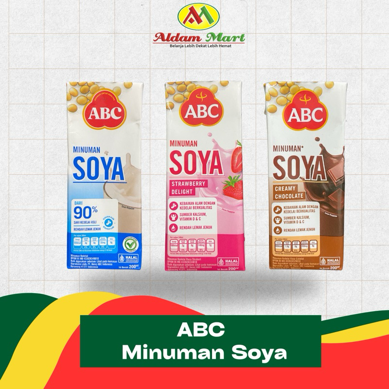 Jual A.M/ ABC Minuman Soya 200ml | Shopee Indonesia