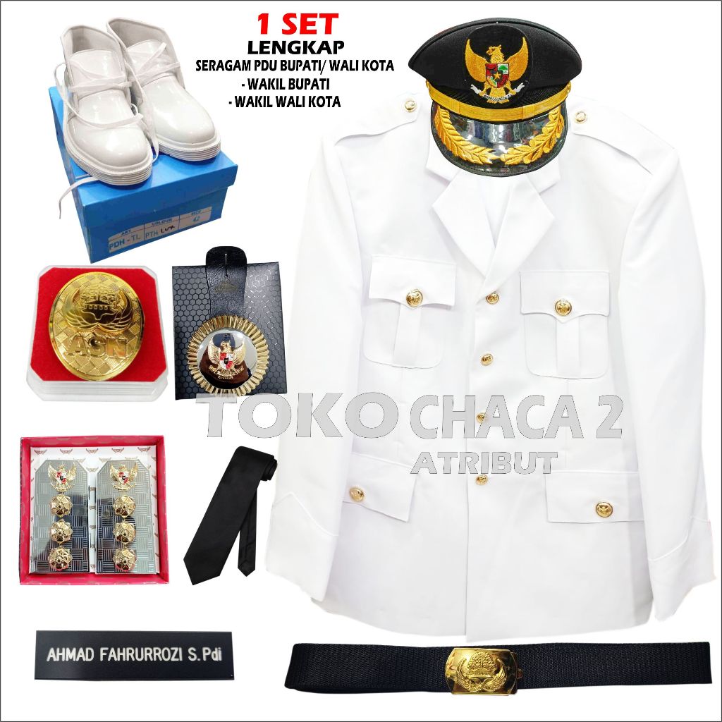 Jual SERAGAM PDU BUPATI FULL ATRIBUT 1 SET / BAJU DINAS BUPATI WARNA ...