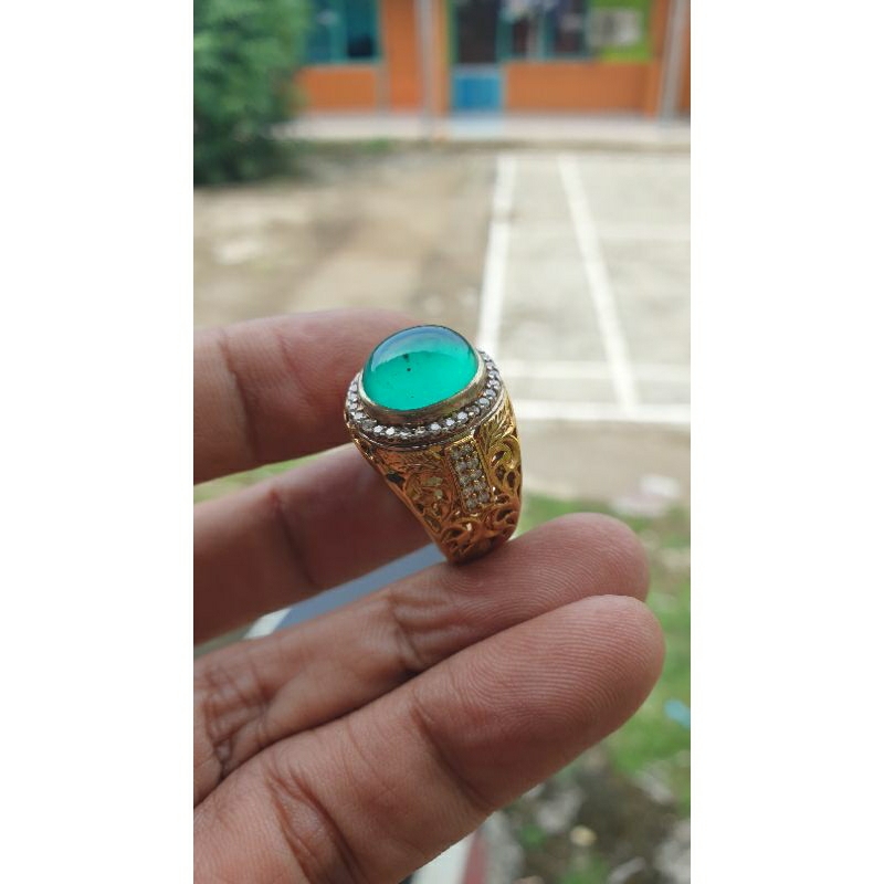 Jual Bacan doko majiko Asli super kristal ring perak kantoran mewah ...