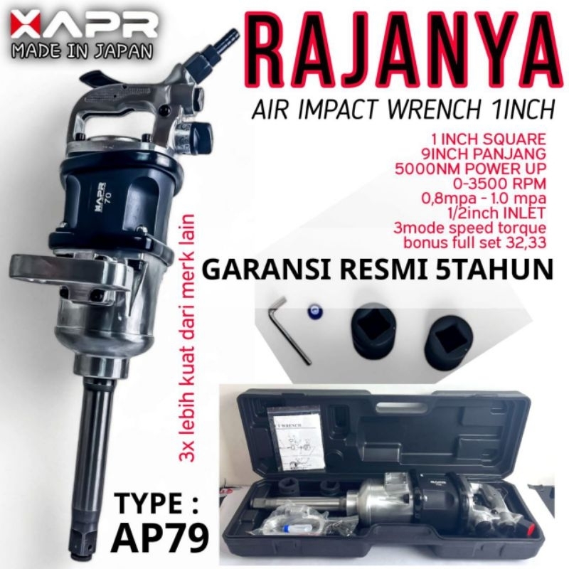 Jual APR AIR IMPACT WRENCH 1 INCH AP79 IMPACT ANGIN tenaga besar untuk ...