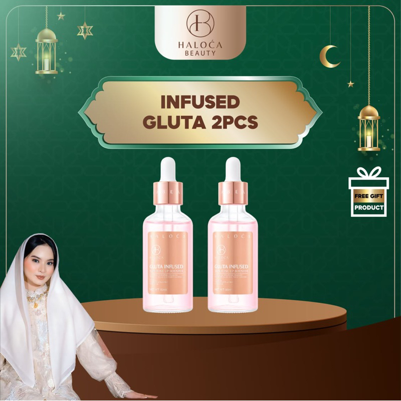 Jual [ HALOCA BEAUTY ] 2PCS Gluta lnfused Skin Toneup Bo0ster 50ml ...