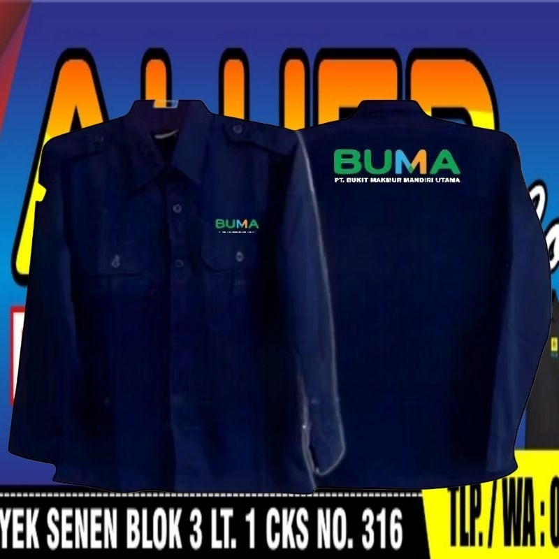 Jual kemeja PT Buma baju PT Buma seragam PT Buma Pdh PT Buma kemeja ...