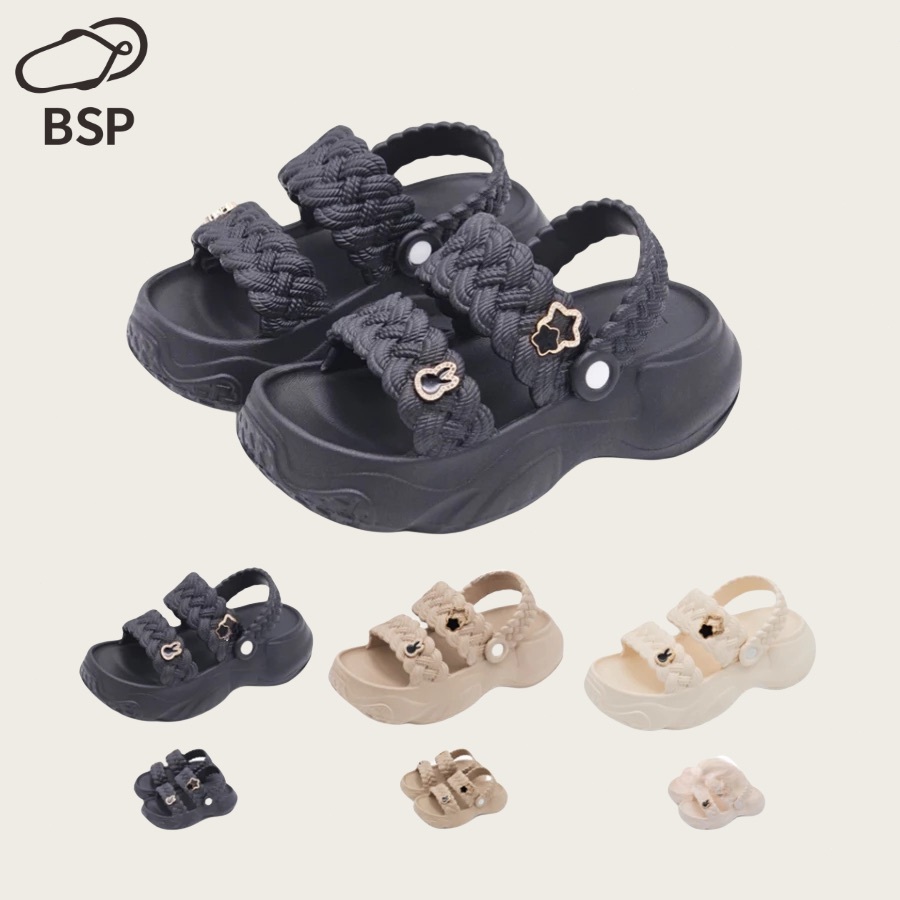 Jual Sandal Wanita Sendal Couple Anak Dewasa Tebal Fashion Bahan Karet ...